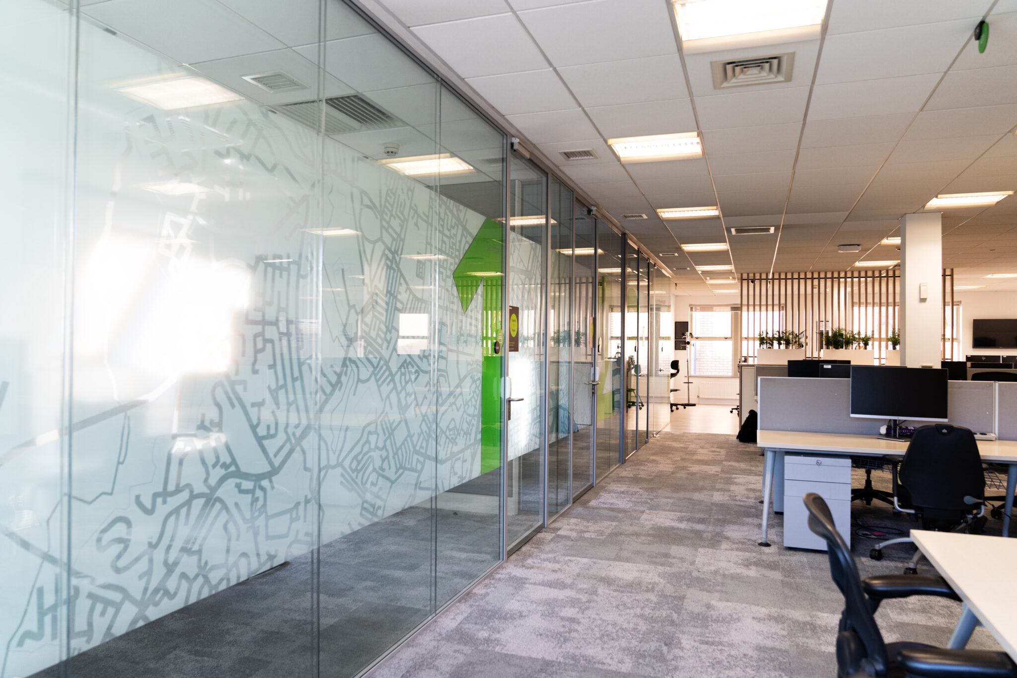 Glass Internal Partitions - Essential Design Group | UK | London | Belfast